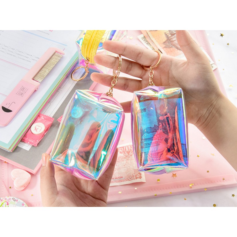 Jual WD414 Dompet Koin Transparan Bahan PVC Coin Purse | Shopee Indonesia