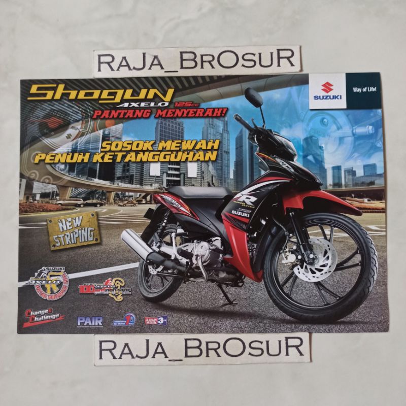 Jual Poster brosur katalog flyer Suzuki Shogun Axelo 125cc 2013 ...
