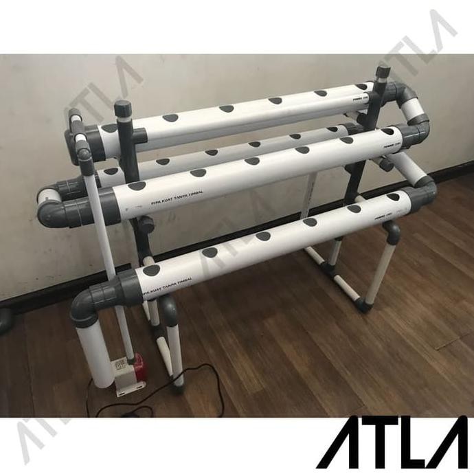 Jual Paket Hidroponik Set Pipa Lubang POWER Hydroponic Starter Kit ...