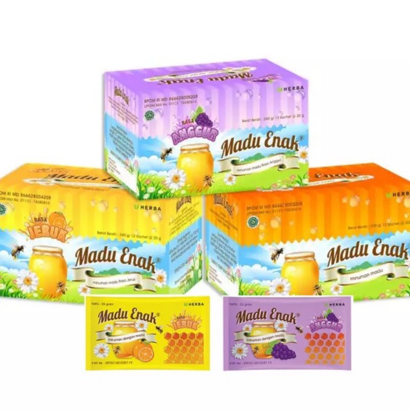 Jual Madu Enak Anggur, Orange, Original Persachet | Shopee Indonesia