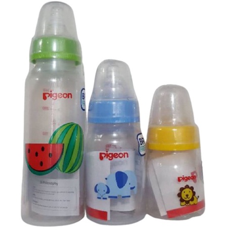 Jual Pigeon Botol Susu PP RP 50ml / 120ml / 240ml STD MM W/ S-Type SIL Nipple - BPA FREE / Botol ...