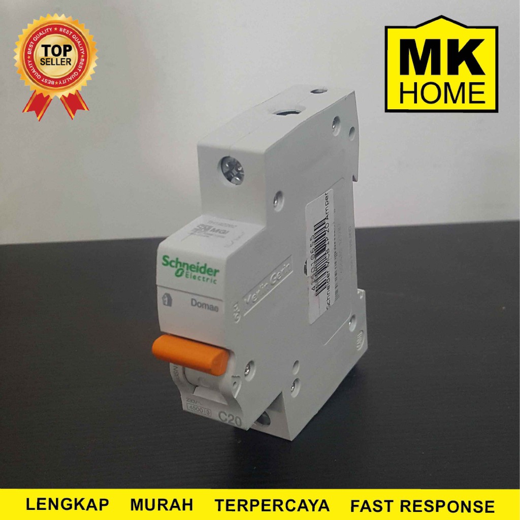 Jual SCHNEIDER Domae MCB 20A 1P DOM11343SNI Miniature Circuit Breaker 20 A | Shopee Indonesia