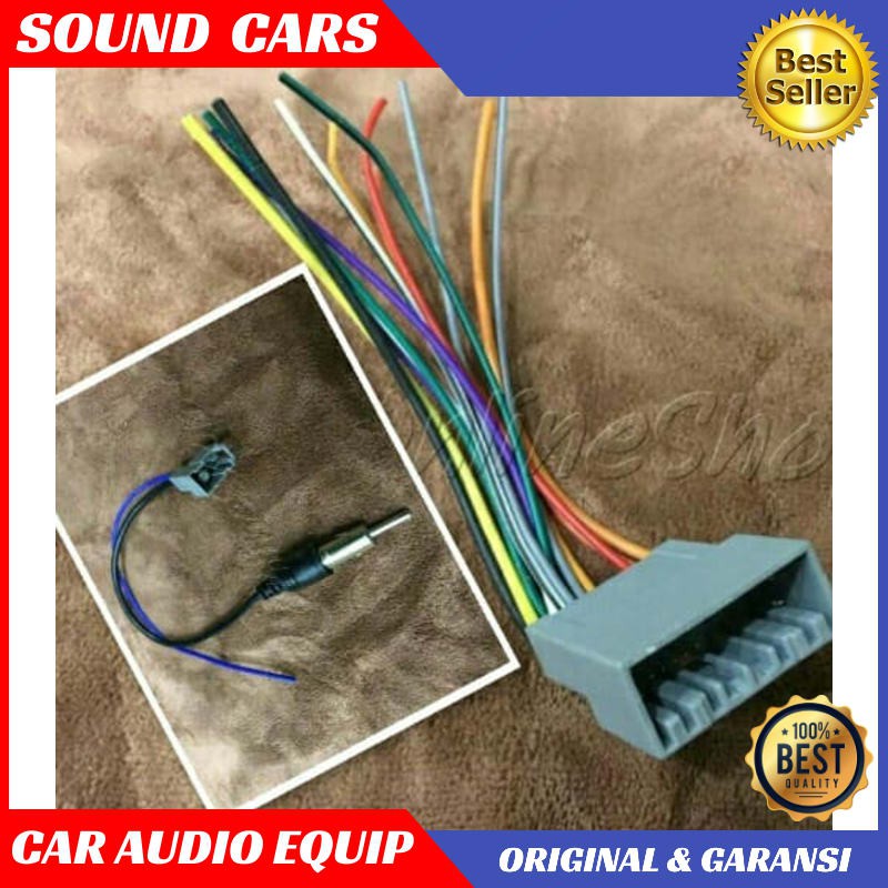 Jual Head Unit Brio atau Mobilio SANSUI 5202i Soket PNP Kamera Antena ...
