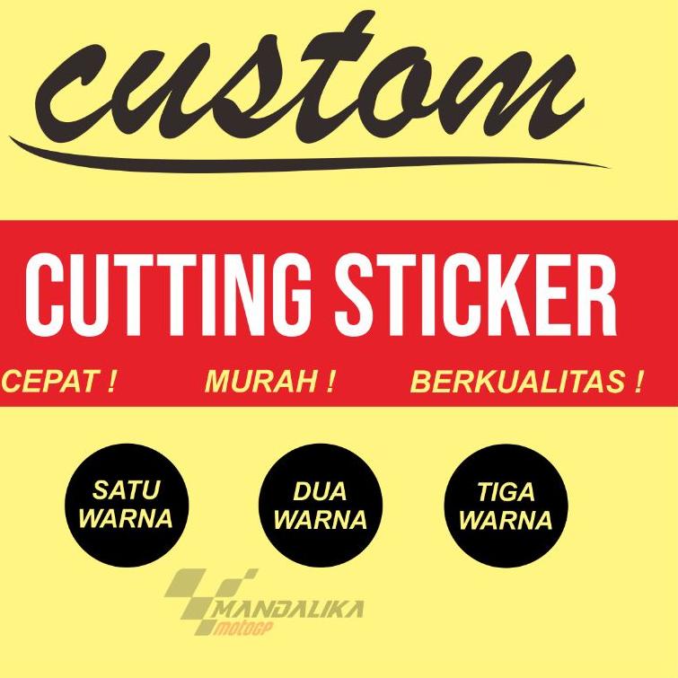 Jual (SIAP KIRIM!) sticker cutting custom stiker decal oracal cating 1m ...