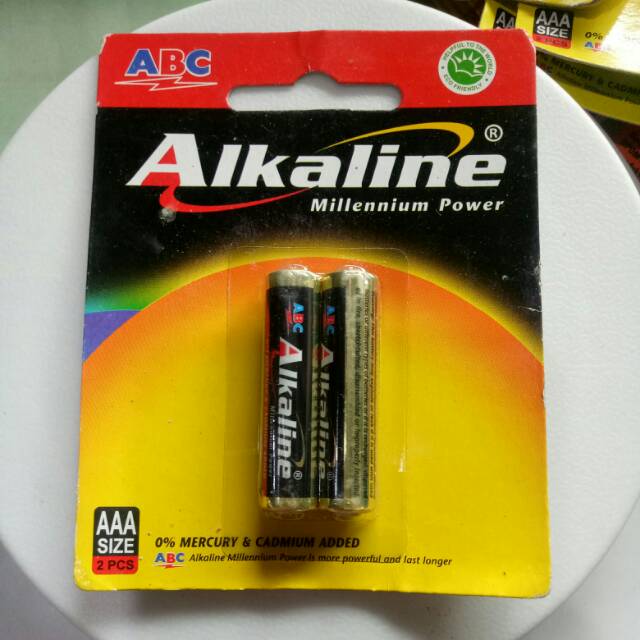 Jual Baterai Alkaline AAA Untuk Remot Remote TV AC isi 2 pcs Batre A3 ...