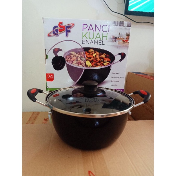 Jual Panci kuah panci sayur panci sop GSf panci serbaguna enamel ...