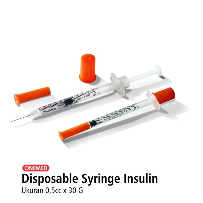 Jual Syringe insulin 0.5 cc spuit 0.5 ml per box isi 100 pcs | Shopee ...