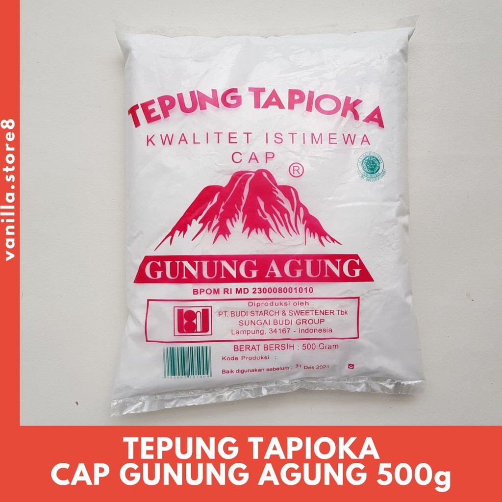 Jual (READY STOK) TEPUNG TAPIOKA SAGU CAP GUNUNG AGUNG 500gram | Shopee ...