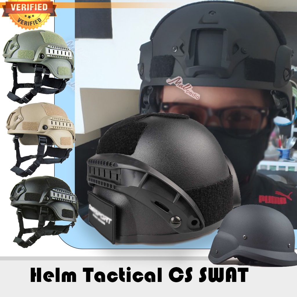 Jual SDI Helm Tactical CS SWAT / MICH2000 TaffSPORT / Helm Tactical ...