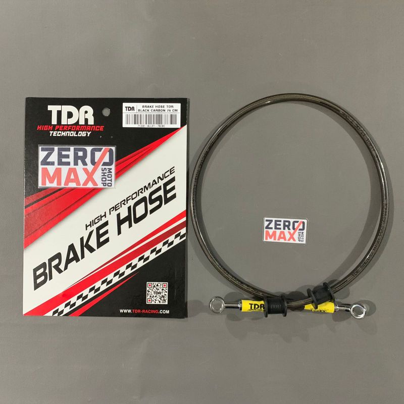Jual Brake Hose Line Selang Rem TDR Racing Original 76cm 76cm Black Carbon | Shopee Indonesia