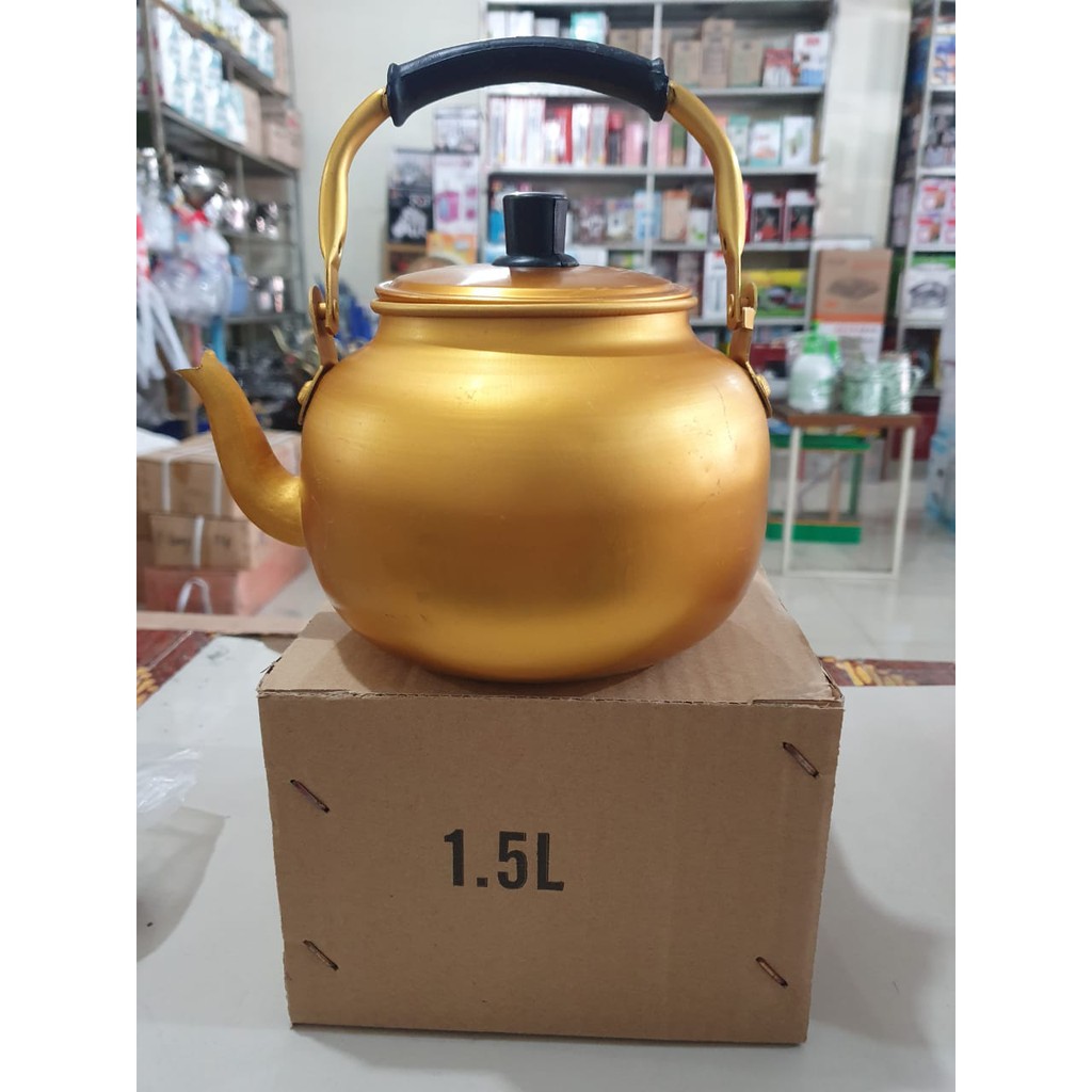 Jual Teko Arab 1,5 Liter / Teko Kuning Jadul / Teko Arab / Teko Air Zam ...