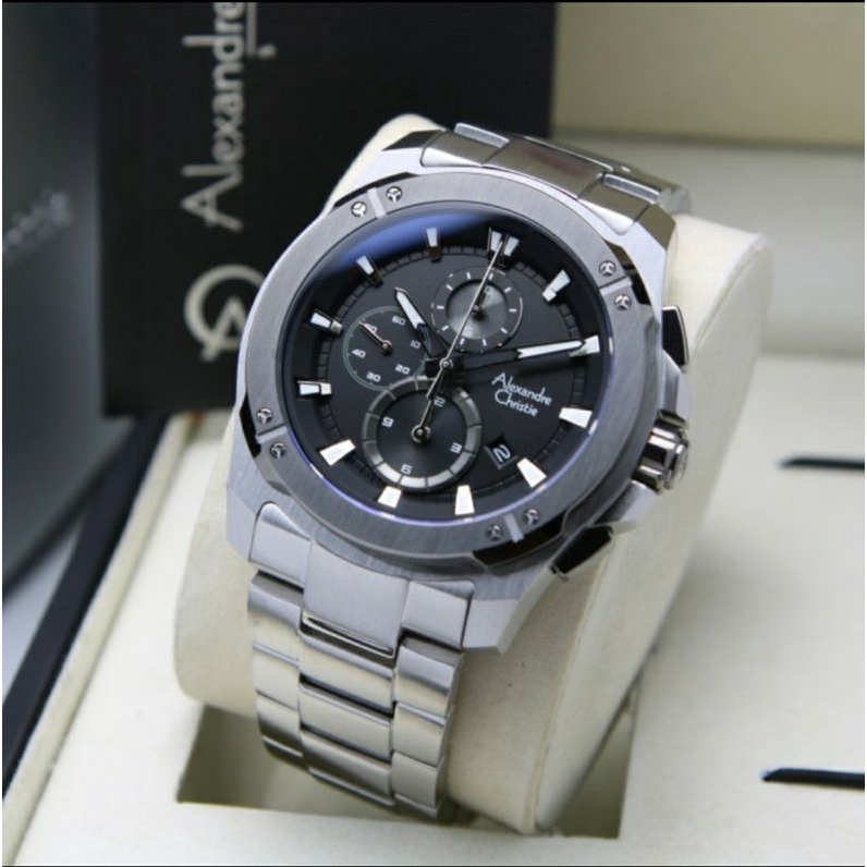 Jual ORIGINAL GARANSI RESMI JAM TANGAN PRIA ALEXANDRE CHRISTIE SILVER ...