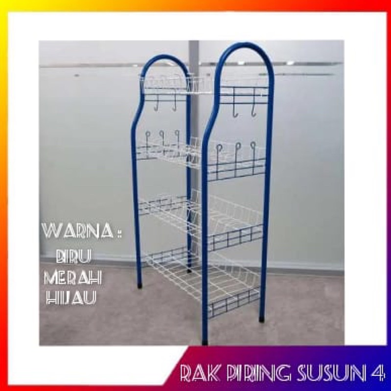 Jual rak piring EKONOMI 4 susun , rak piring 4 susun , rak piring ...