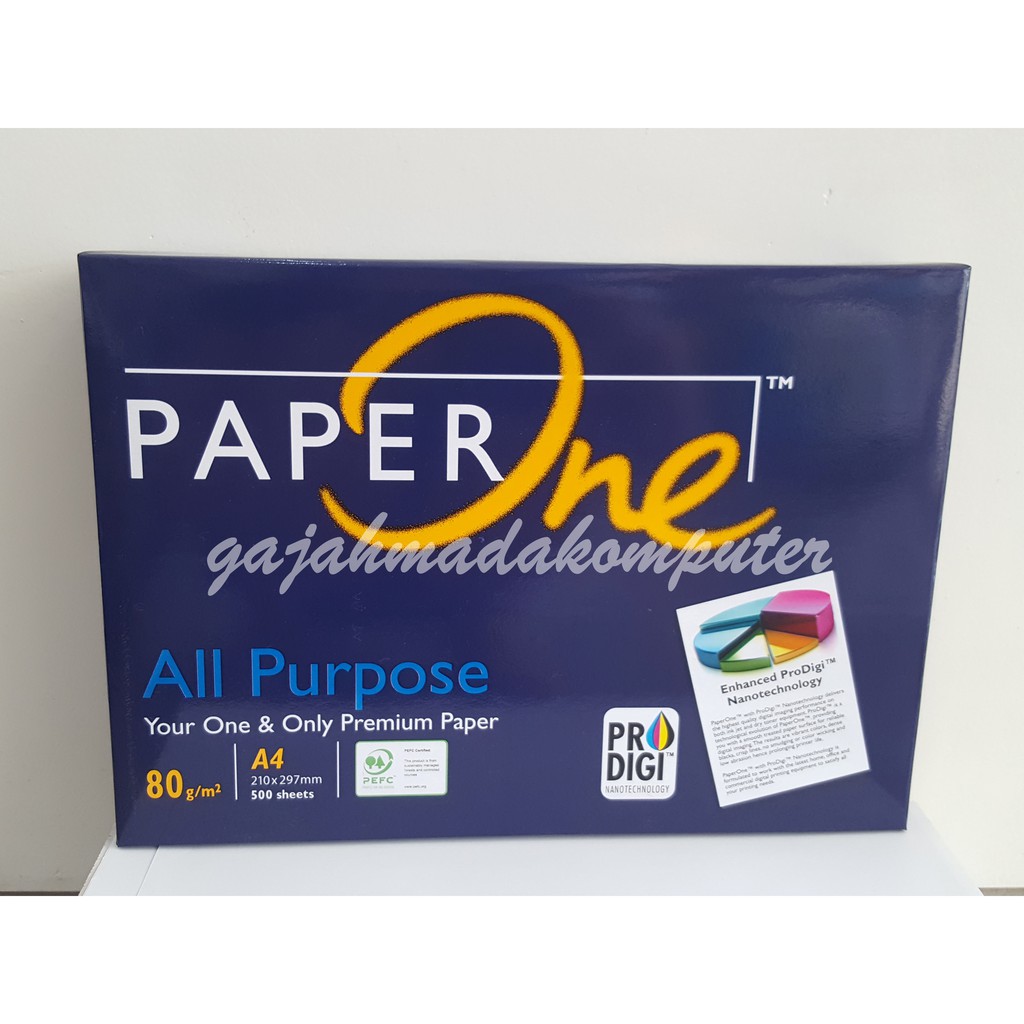 Jual Kertas HVS A4 80 gr 85 gsm 85gram PAPER ONE | Shopee Indonesia