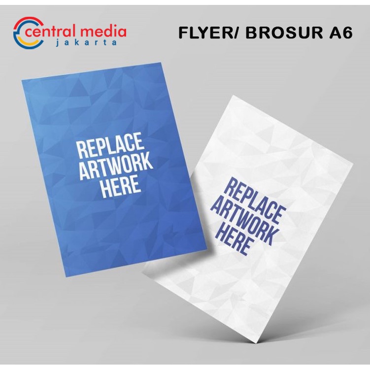 Jual Cetak Brosur A6 Minimum 500 Lembar Full Color Kertas AP 120 Gr ...