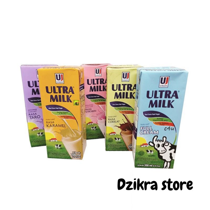 Jual Ultra Jaya - Ultra Milk UHT RTD - 200ml Asli | Shopee Indonesia