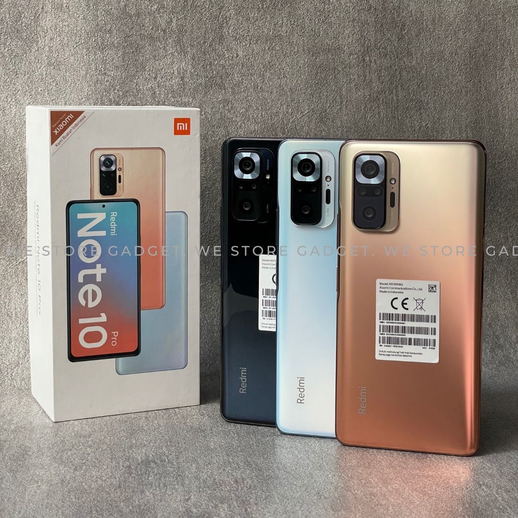 Jual REDMI NOTE 10 PRO 6/64gb & 6/128gb & 8/128gb SECOND FULLSET RESMI ...