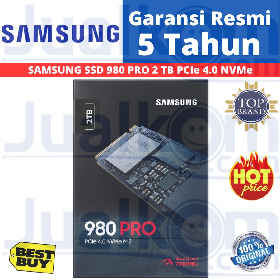 Jual SAMSUNG SSD 980 PRO 2TB PCIe 4.0 NVMe Resmi | Shopee Indonesia