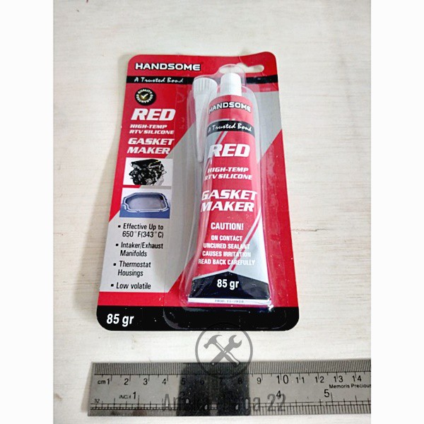Jual Aneka - LEM RED SILICONE 85 GRAM RED SEALANT TUBE LEM GASKET RED ...