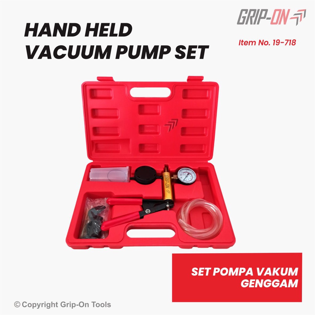Jual Grip-On Hand-Held Vacuum Pump Set Pompa Vakum Manual 19-718 ...