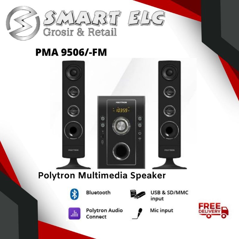 Jual Polytron Multimedia Speaker bluetooth!!karoke PMA 9506 | Shopee Indonesia