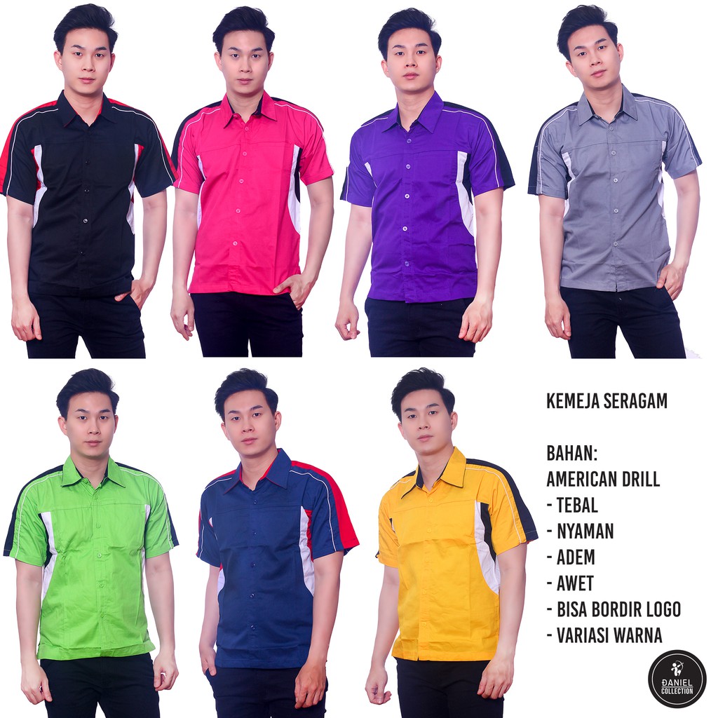 Jual Baju Seragam Kemeja Kerja Kantor Lapangan 001 | Shopee Indonesia