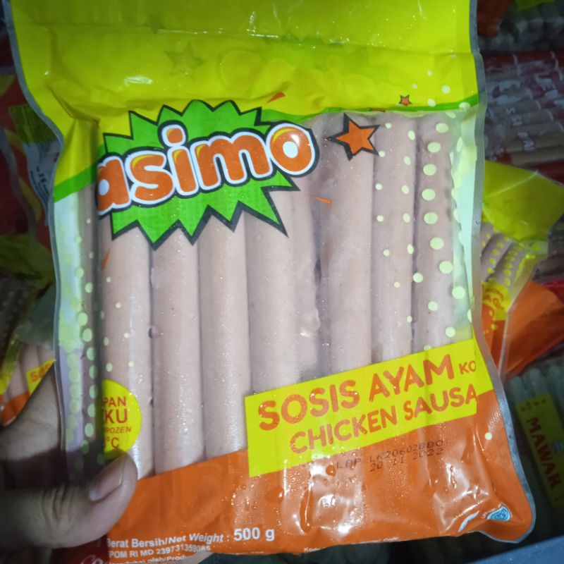Jual sosis ayam asimo 500gr | Shopee Indonesia