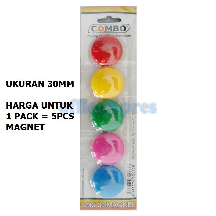 Jual Magnet Papan Tulis / Maghnet Papan Whiteboard 30mm Combo / Magnet ...