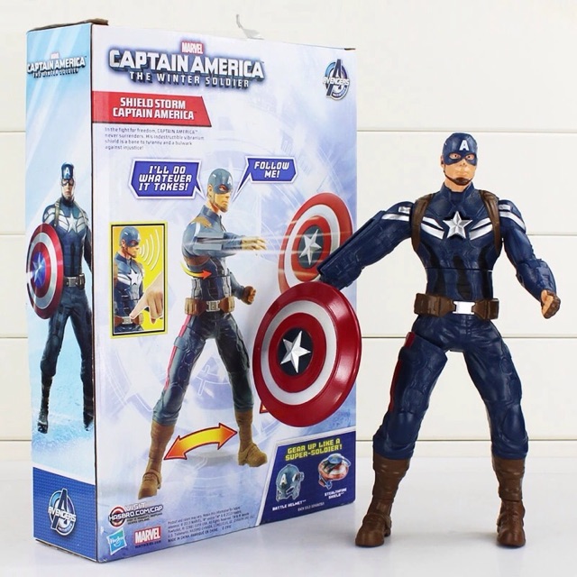 Jual Action Figure Talking Captain America The winter Soldier | Shopee ...