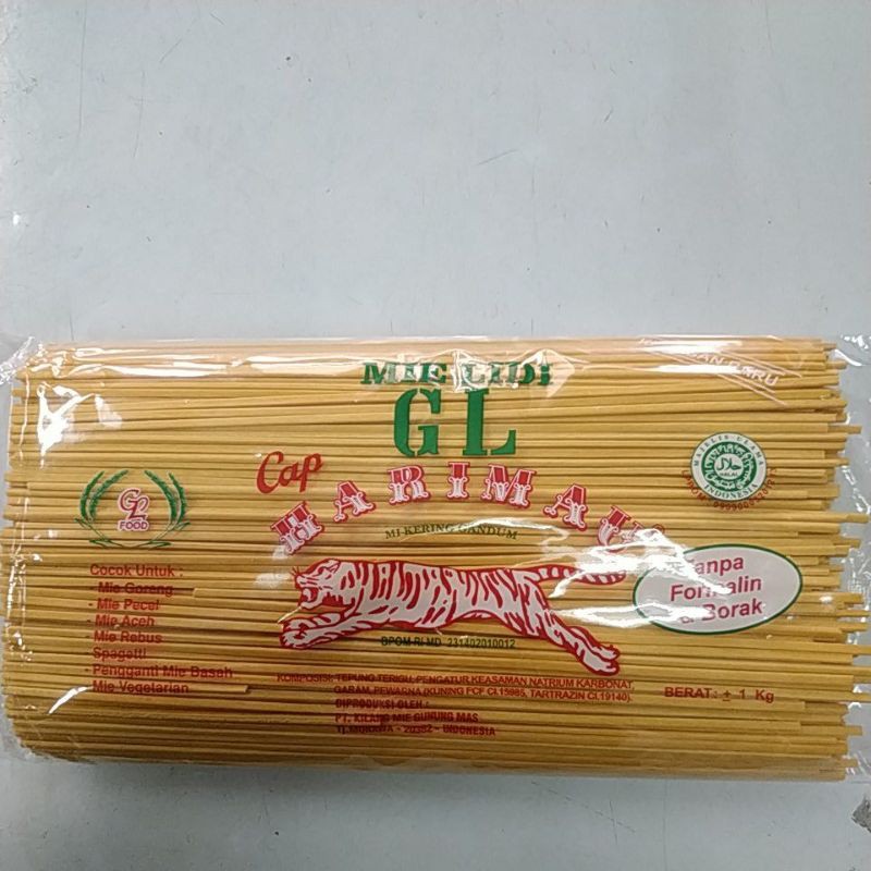 Jual Mie lidi gl cap harimau 1 kg | Shopee Indonesia