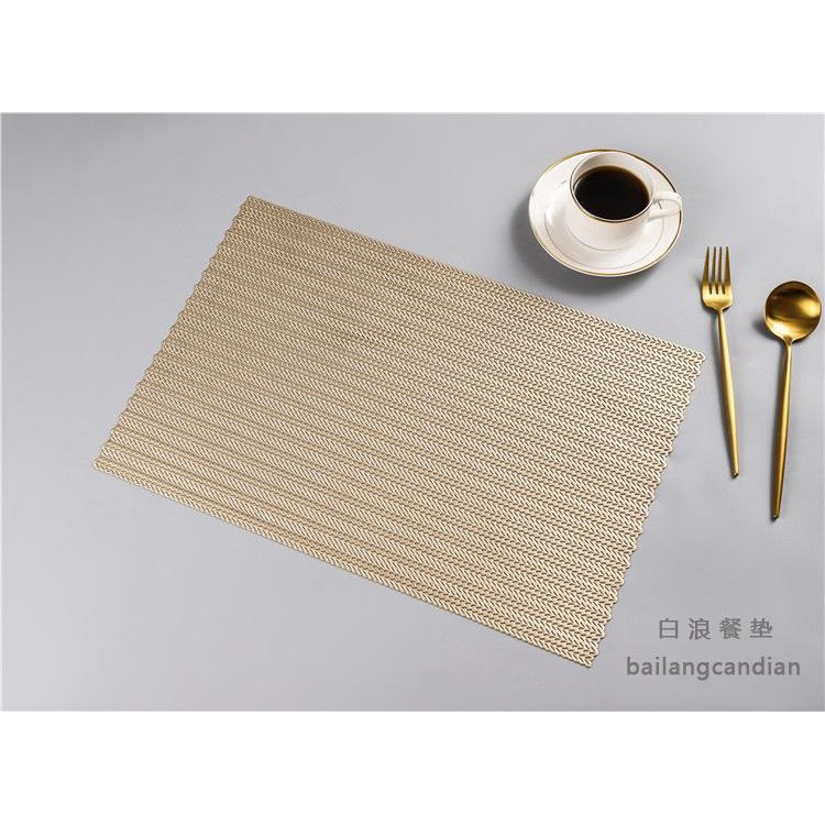 Jual Tatakan Alas Piring Meja Makan Placemat PVC Model Rectangular Placemat | Shopee Indonesia