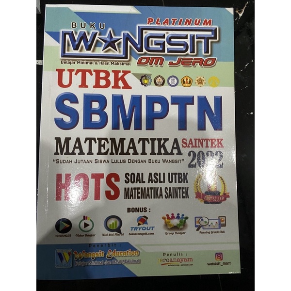 Jual WANGSIT UTBK PERSIAPAN UTBK 2023 LATIHAN SOAL UTBK | Shopee Indonesia