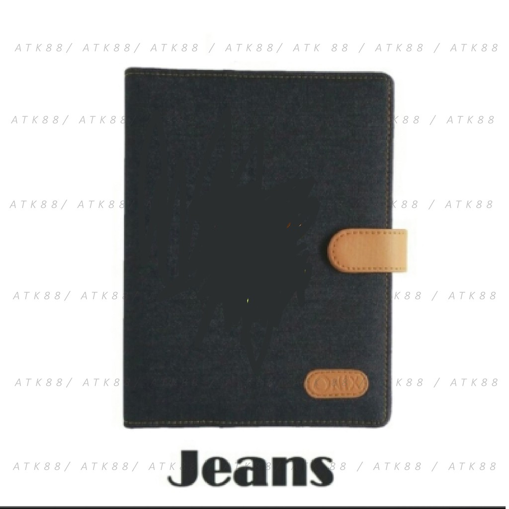 Jual Onix Navy Blue Binder Denim Jeans Kancing Exclusive 20 Ring A5 ...