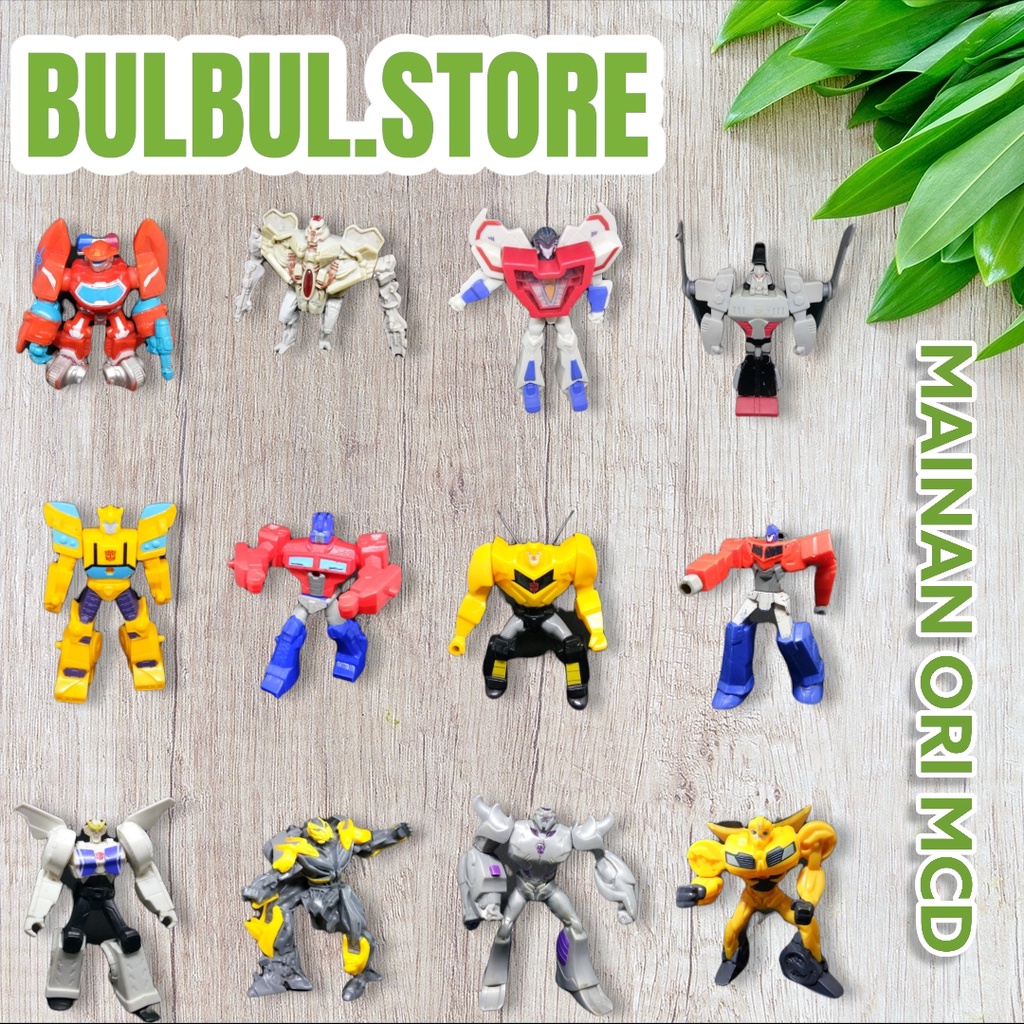 Jual Mainan Happy Meal Mcd Robot Transformers Optimus Prime Megatron Bumbelbee original Mainan ...