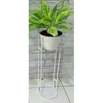 Jual Standing pot bunga minimalis rak bunga susuan besi rak pot besi ...