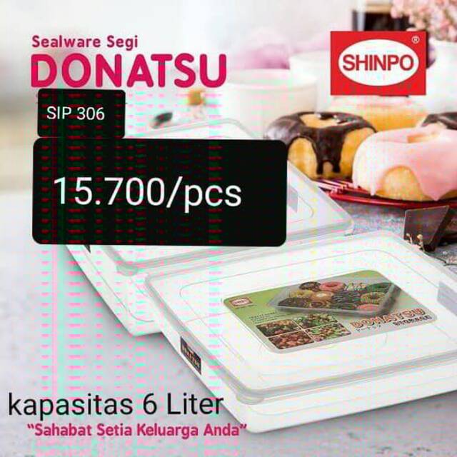 Jual Kotak Donat Kotak Serba Guna SEALWARE DONATSU 6L SIP 306 | Shopee ...