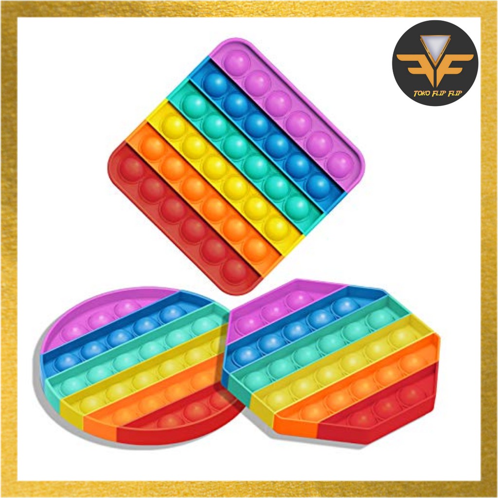Jual POP IT Mainan Viral Fidget Toy / Mainan Gelembung Fidget Push Pop ...