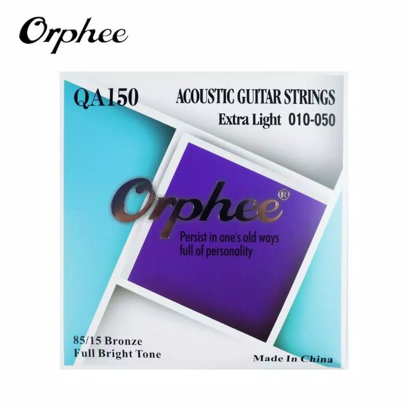 Jual Senar Gitar Orphee Akustik 010-QA150 Original Satu Set | Shopee ...