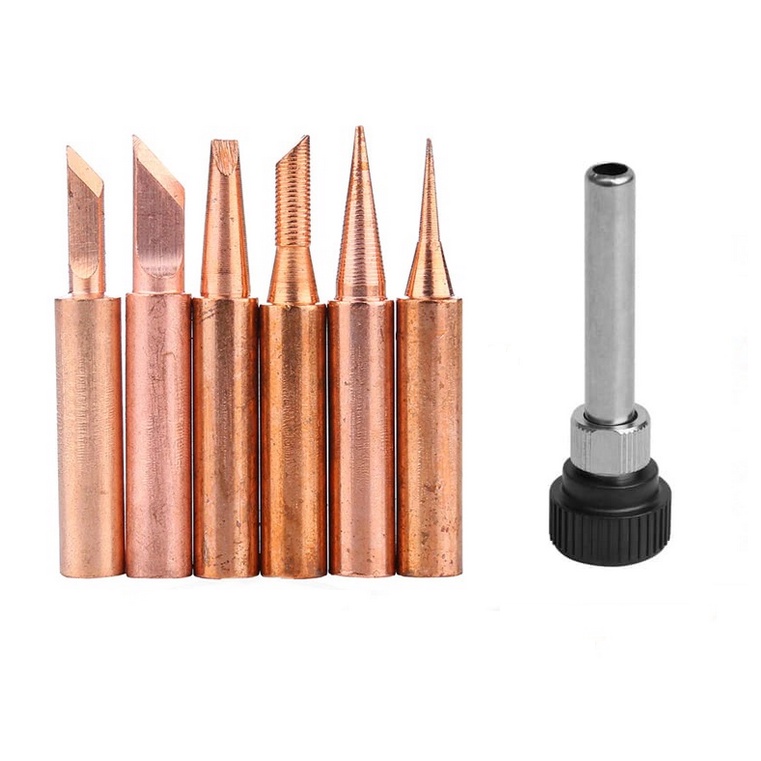 Jual Mata Solder Kepala Solder Tip Hakko 900M-T Solder Tool 936 Set 6 pcs | Shopee Indonesia