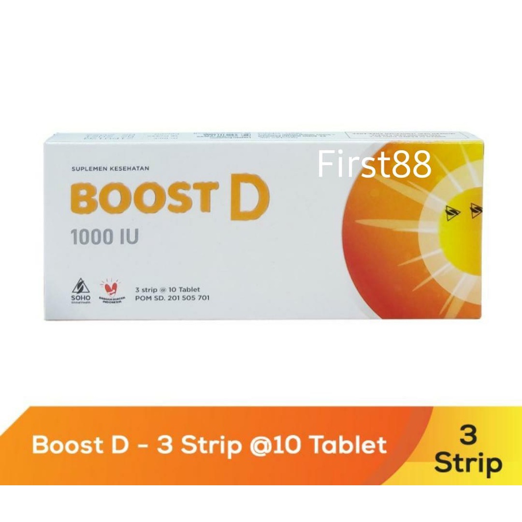 Jual Boost d 1000 iu box isi 30 tablet vitamin d3 | Shopee Indonesia