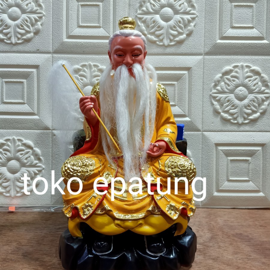 Jual patung dewa tai shang lau cin / tai siong - fiber- 16 inch (s ...