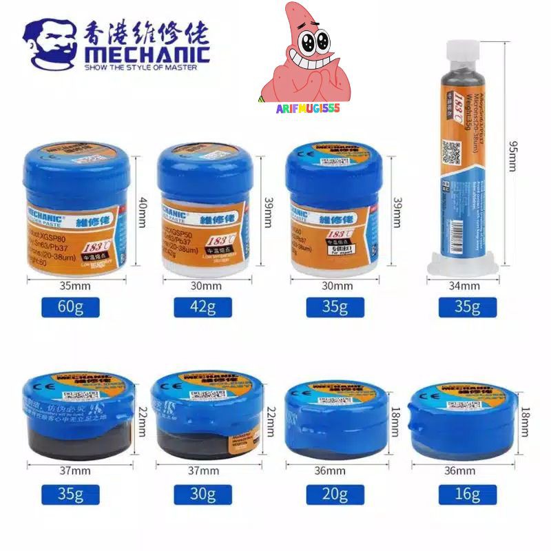 Jual TIMAH PASTA / TIMAH CAIR SOLDER PASTE MECHANIC ORIGINAL | Shopee ...