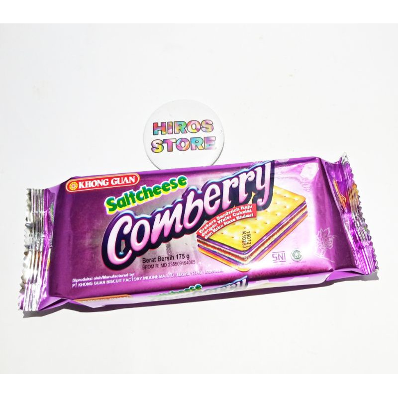 Jual Biskuit Khong Guan Saltcheese Comberry 175Gram Enak. | Shopee ...