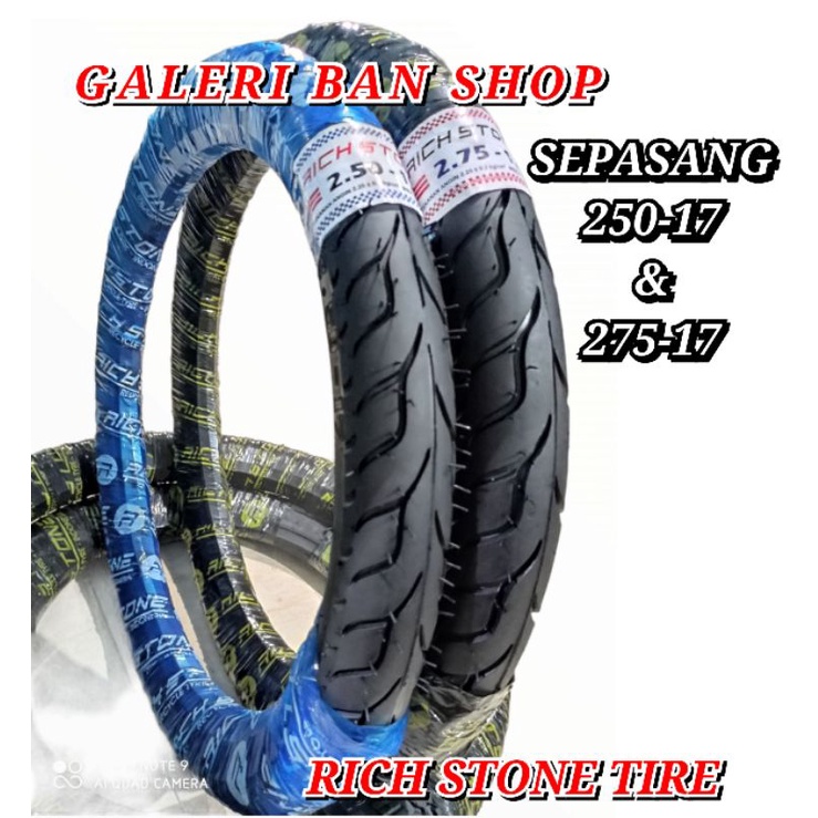 Jual paket hemat sepasang ban motor bebek 250-17 dan 275-17 ban honda ...