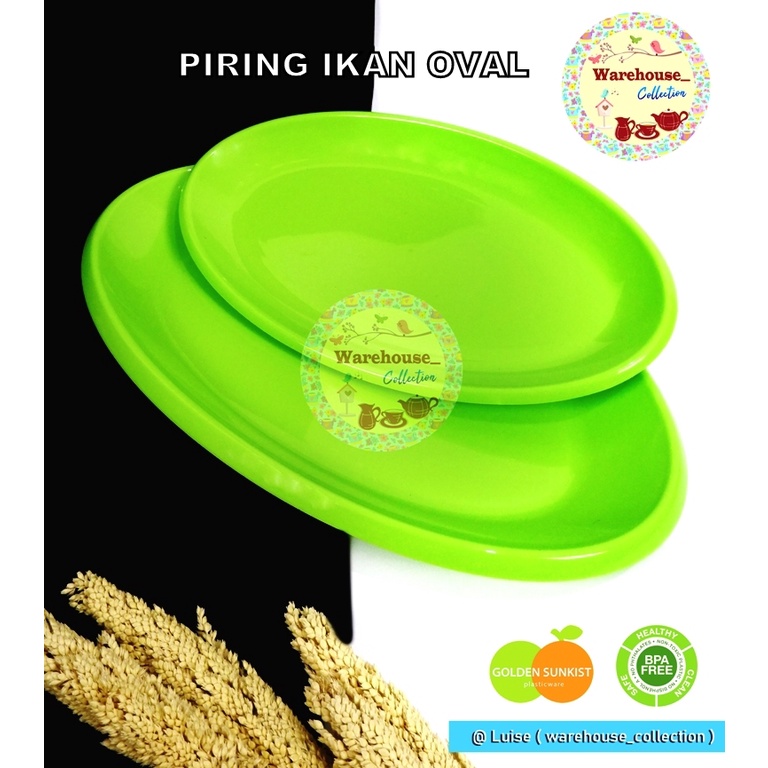 Jual PIRING IKAN / piring saji / Piring Saji Oval / Piring plastik Oval ...