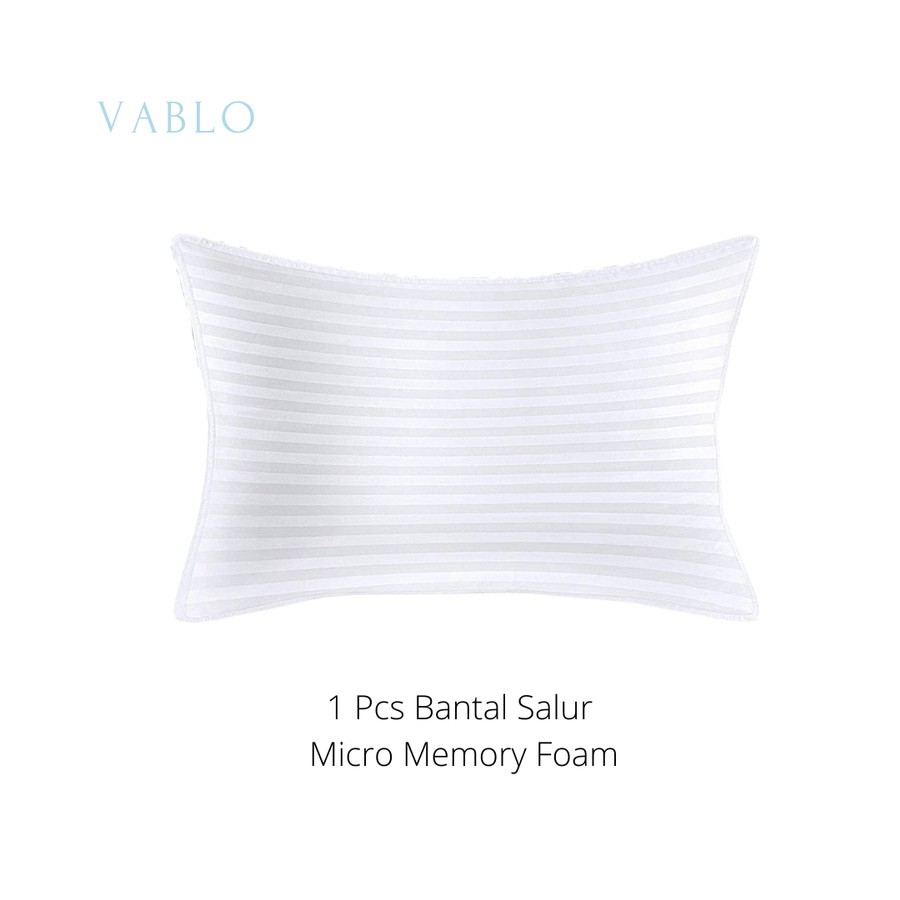 Jual Vablo prime promo bantal 1pcs micro memory foam motif salur ...