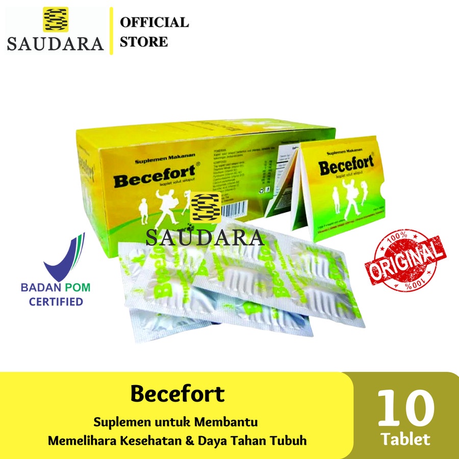 Jual Becefort Tablet (Isi 10 tablet) | Shopee Indonesia