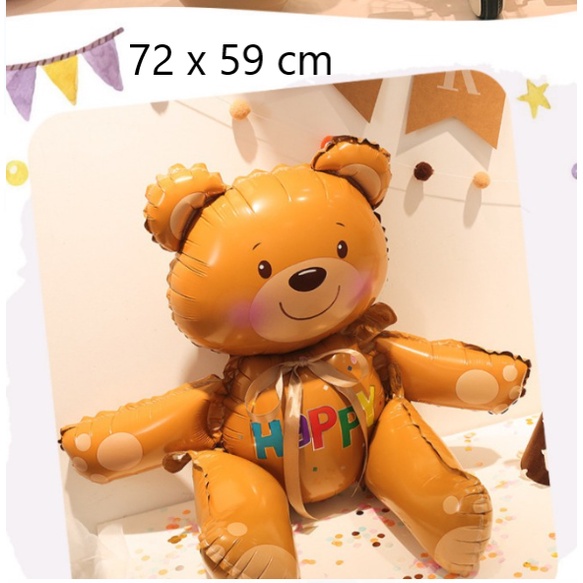 Jual Balon Foil 3D Bear Duduk | Shopee Indonesia