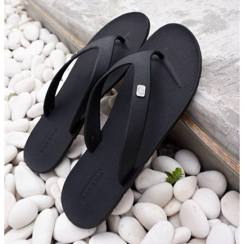 Jual Sendal cowok Panama Divers PD - 11 Black Sandal Jepit Unisex ...