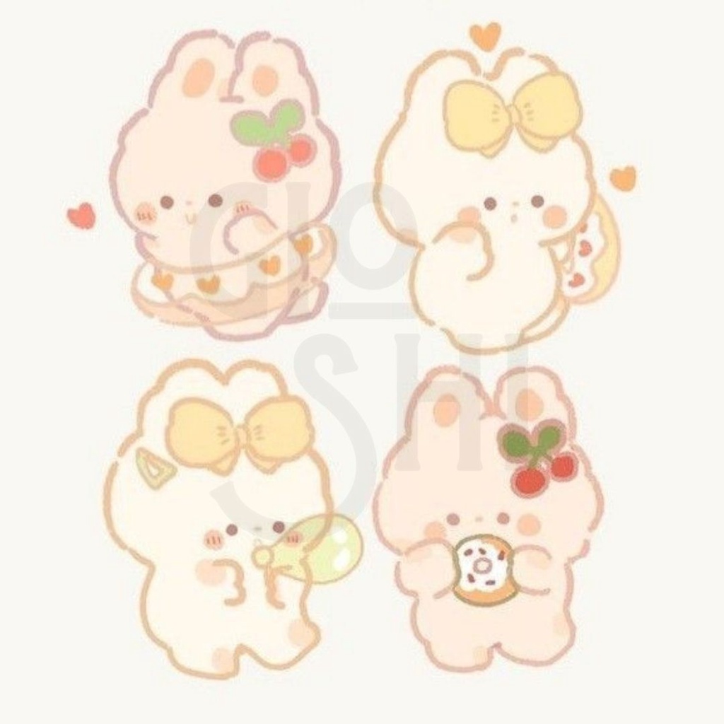 Jual sticker aesthetic fluffy bear by Gioshi.Store | Shopee Indonesia